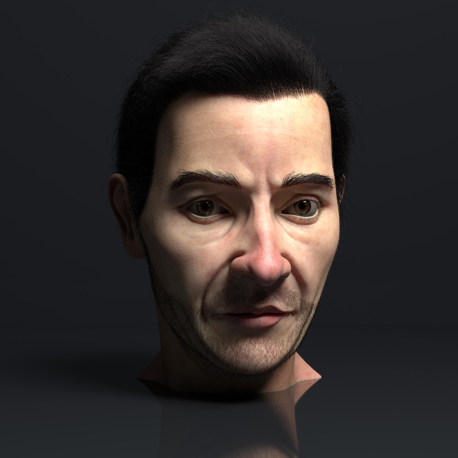 ArtStation - Realistic Head Sculpt