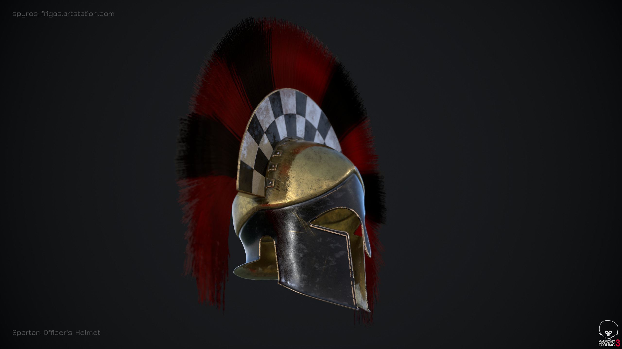 Spyros Frigas - Greek Officer's Helmet (Spartan army)