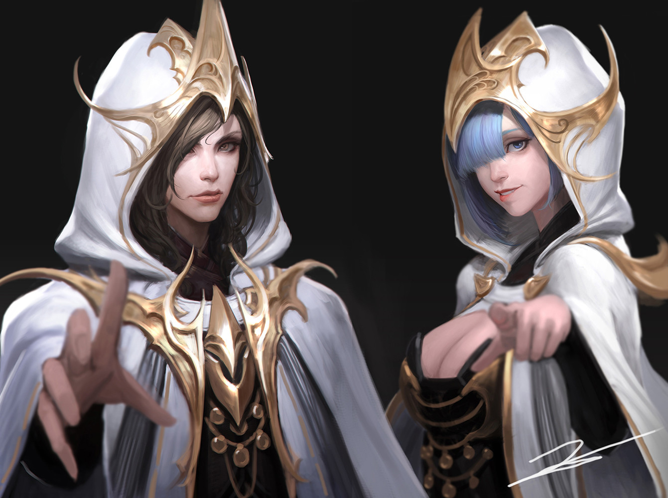 ArtStation - male woman priest