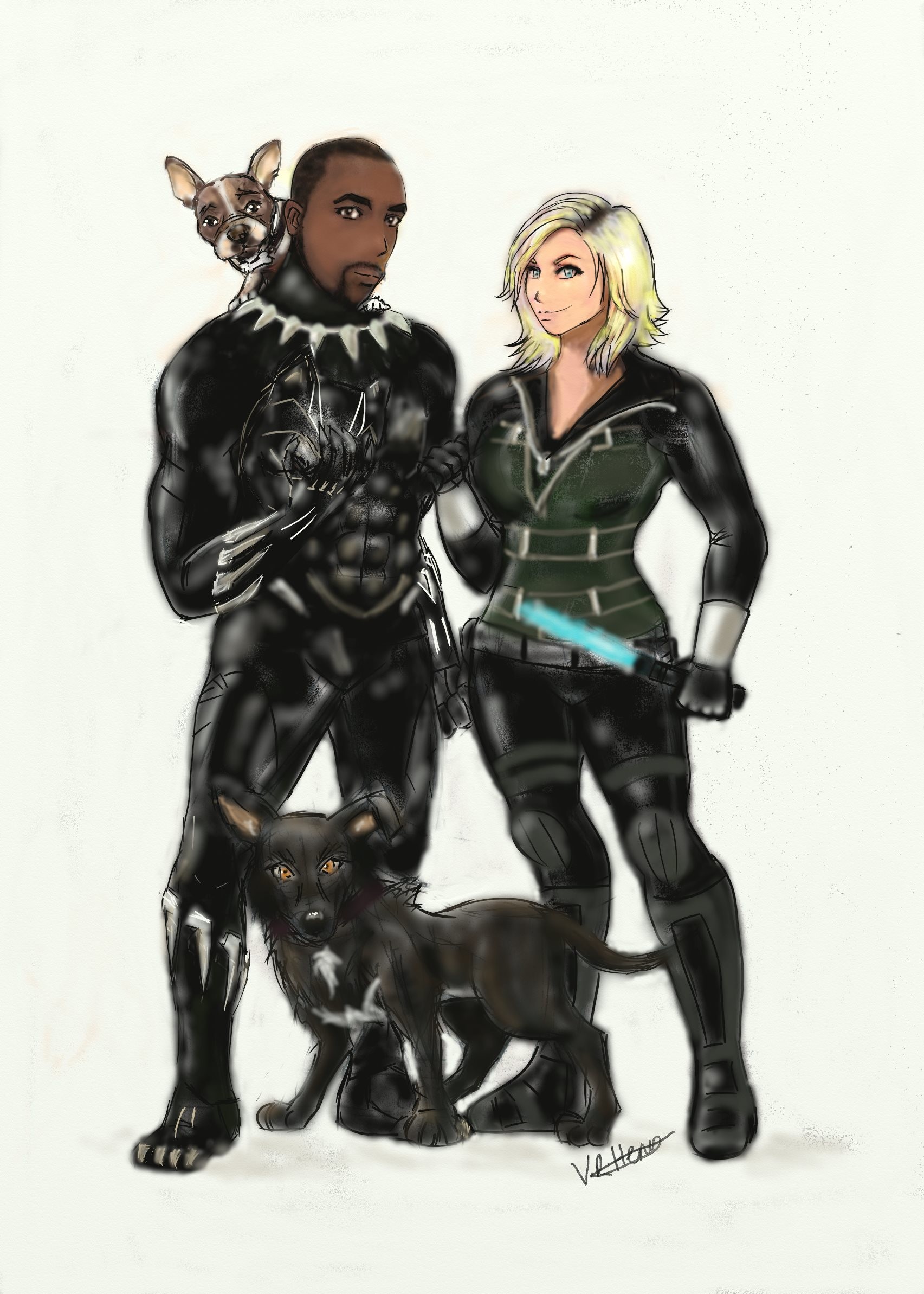 ArtStation - Anime-Marvel Heroes