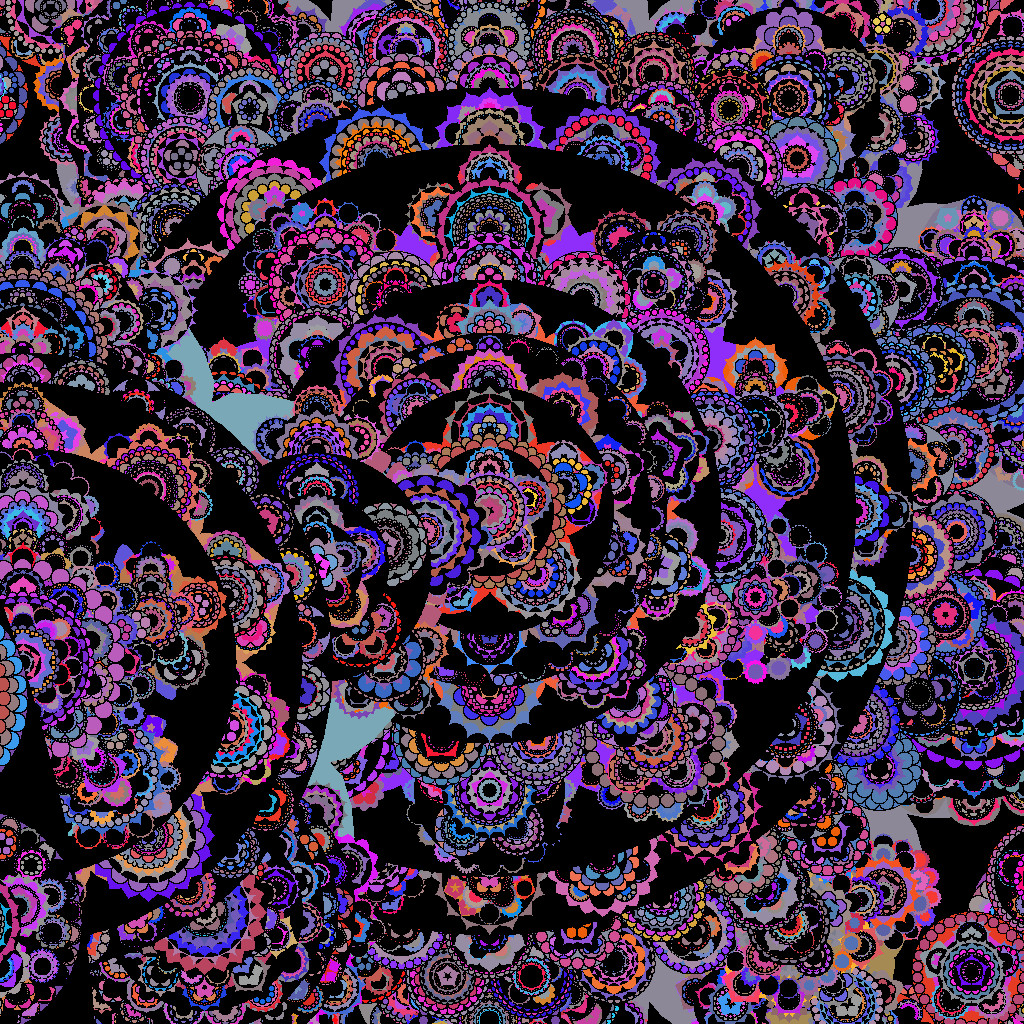 Kenneth Jinks - Flower Mandalas - Procedural art in Python - Fractal ...