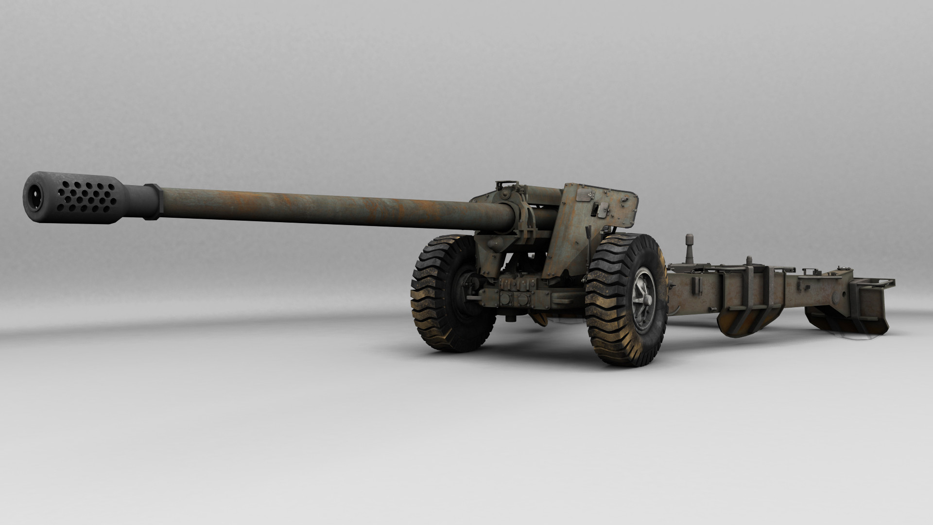ArtStation - 130 mm Gun