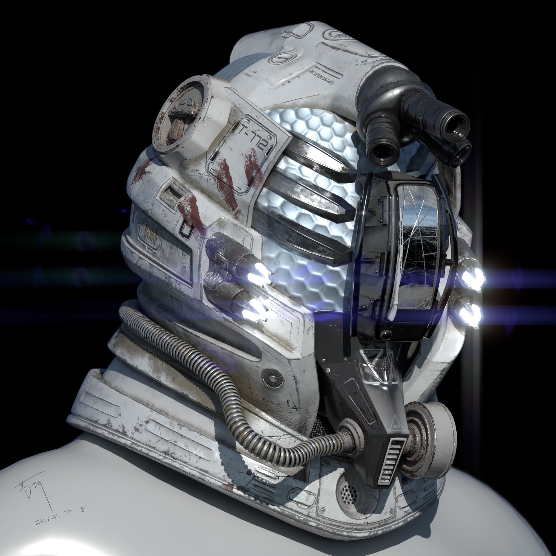 ArtStation - science fiction helmet