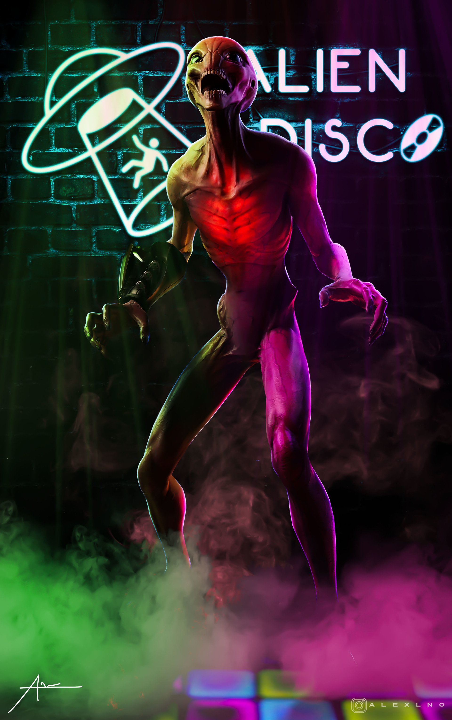 ArtStation - Alien Disco Party!