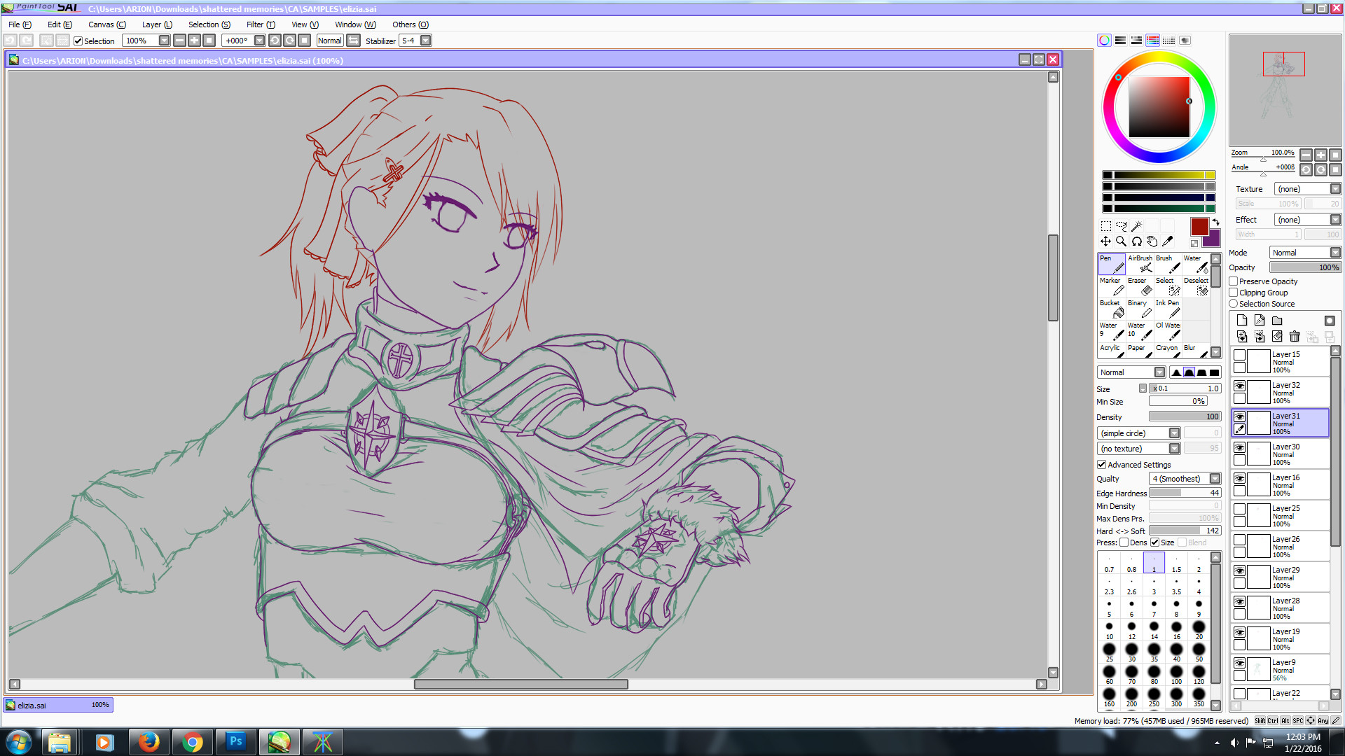 Arion Floyd Herrera - Elizia Xenovia - Character Concept