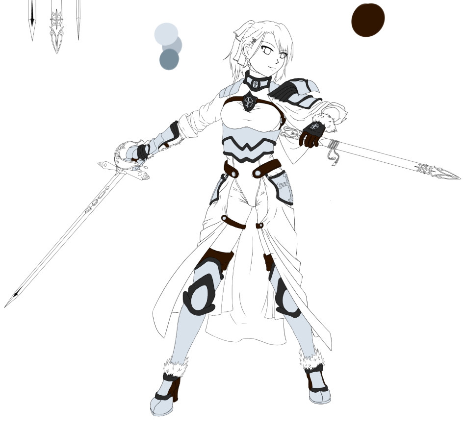 how to draw anime girl with armor