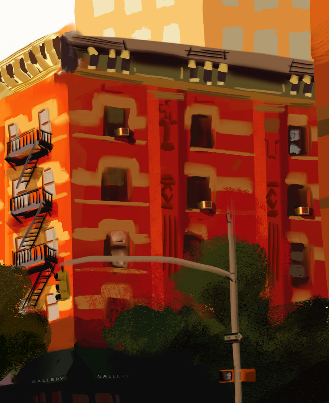 ArtStation - Hells Kitchen [unfinished sketch]