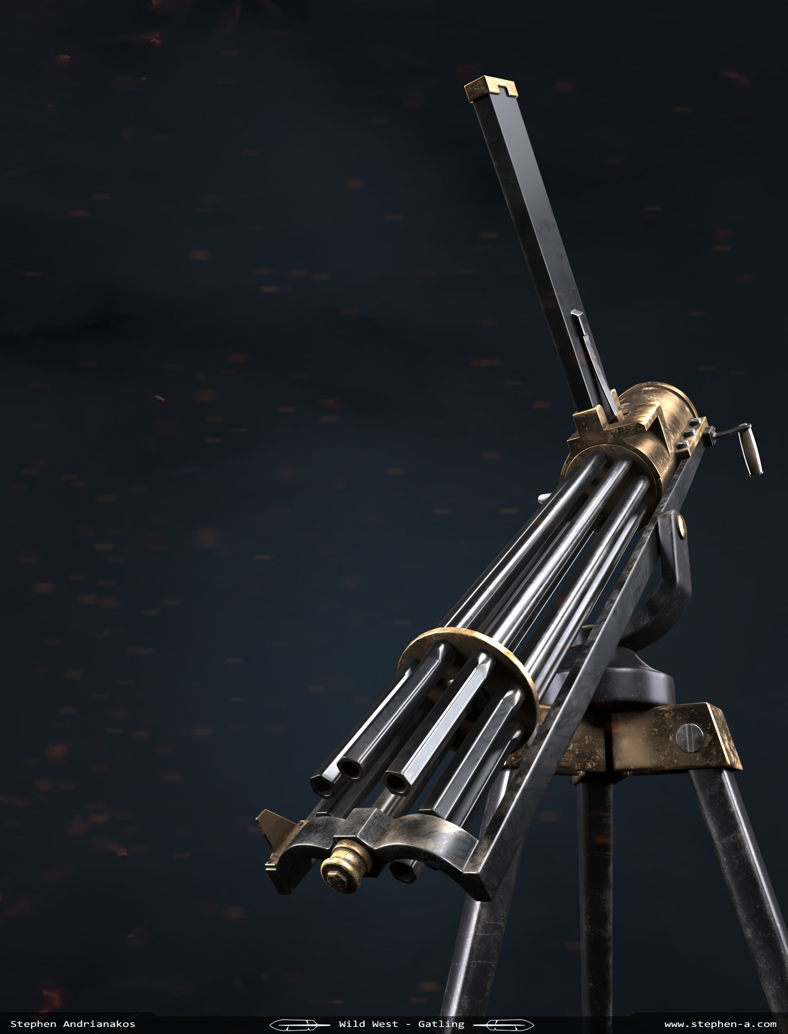 ArtStation - Wild West Challenge - Gatling Gun