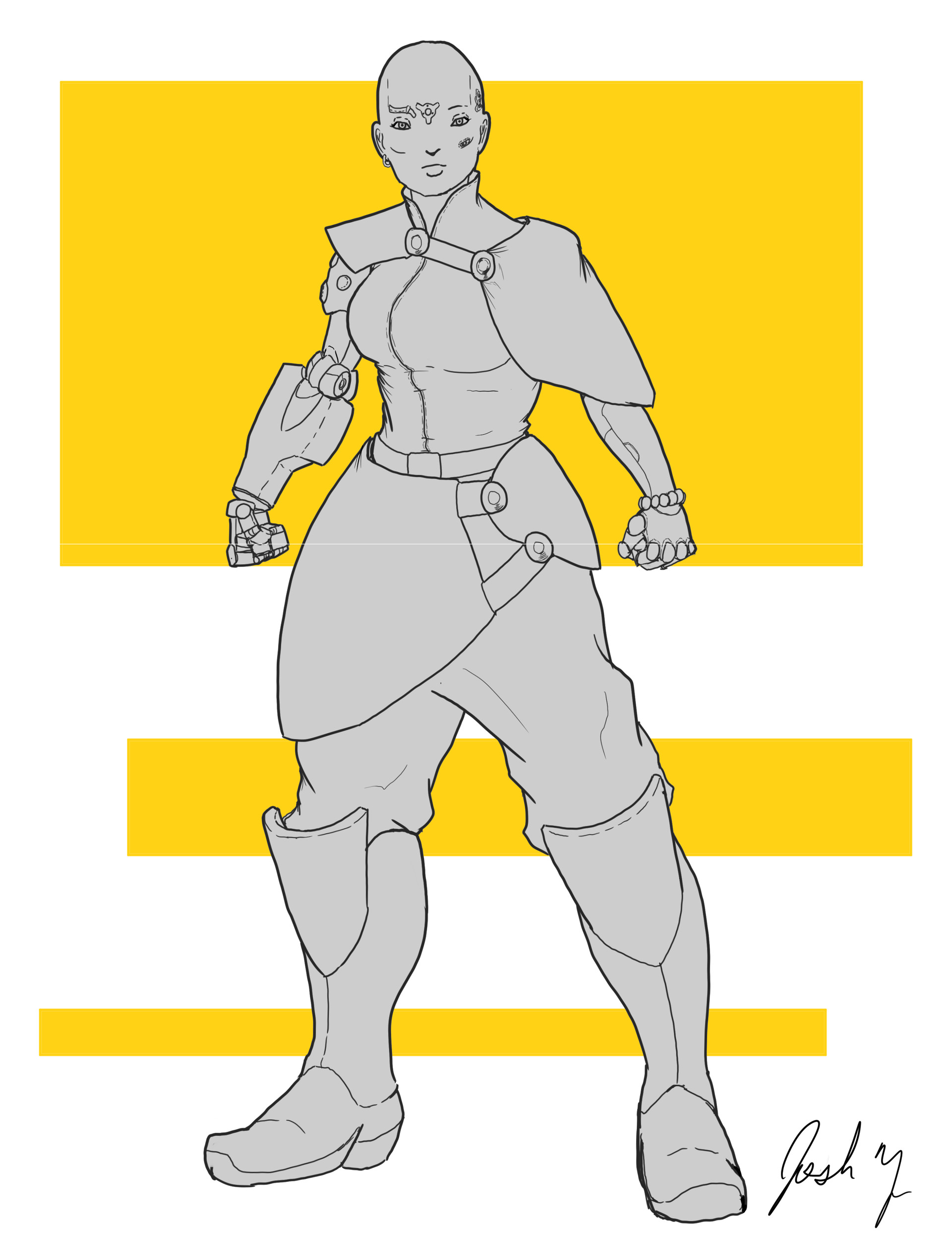 ArtStation - Cyber-Monk 01