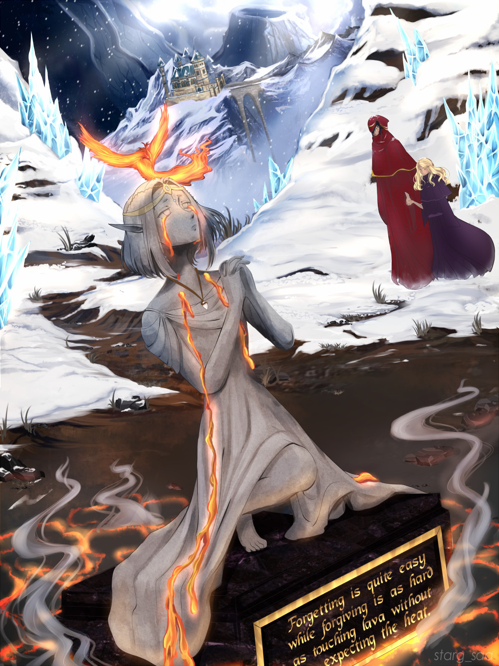 ArtStation - Ice and Fire - Commission Work