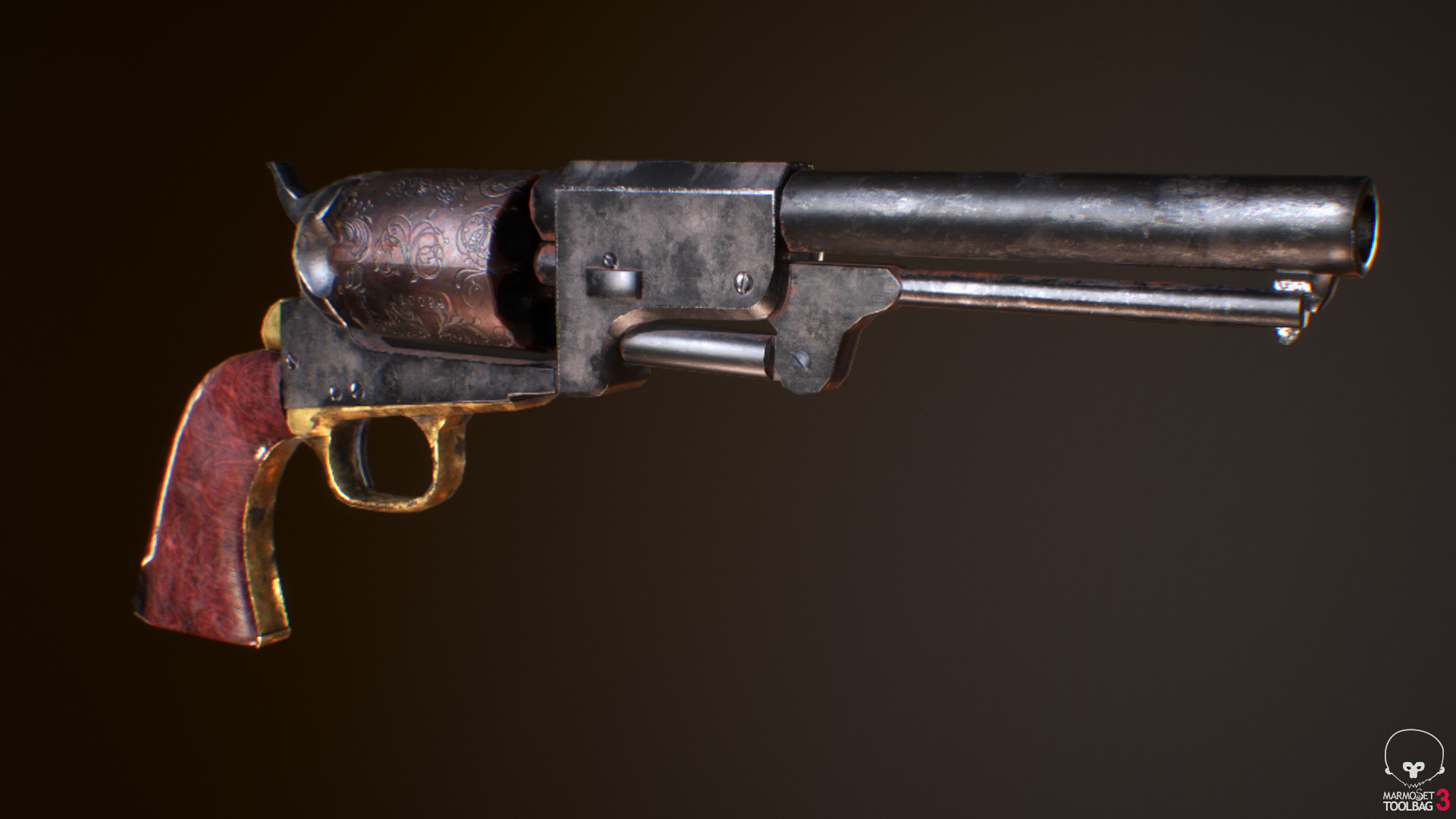 Sean Pickersgill - Colt Dragoon and Powder flask