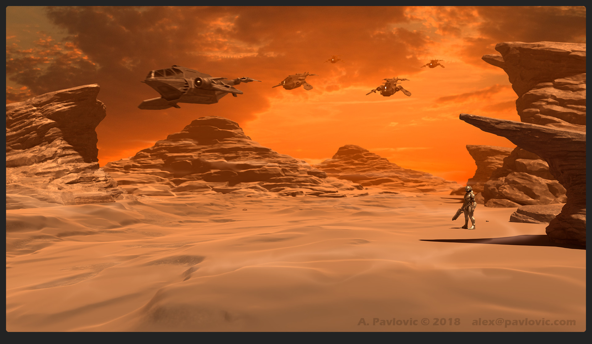 alien landscape concept art