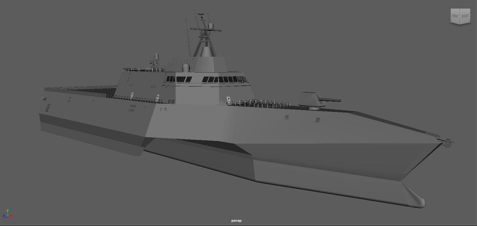 ArtStation - LCS-2 Independence class vessel