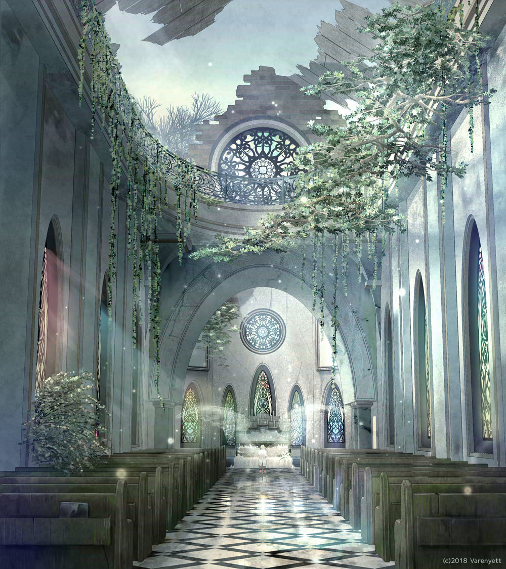 ArtStation - The church which is about to collapse