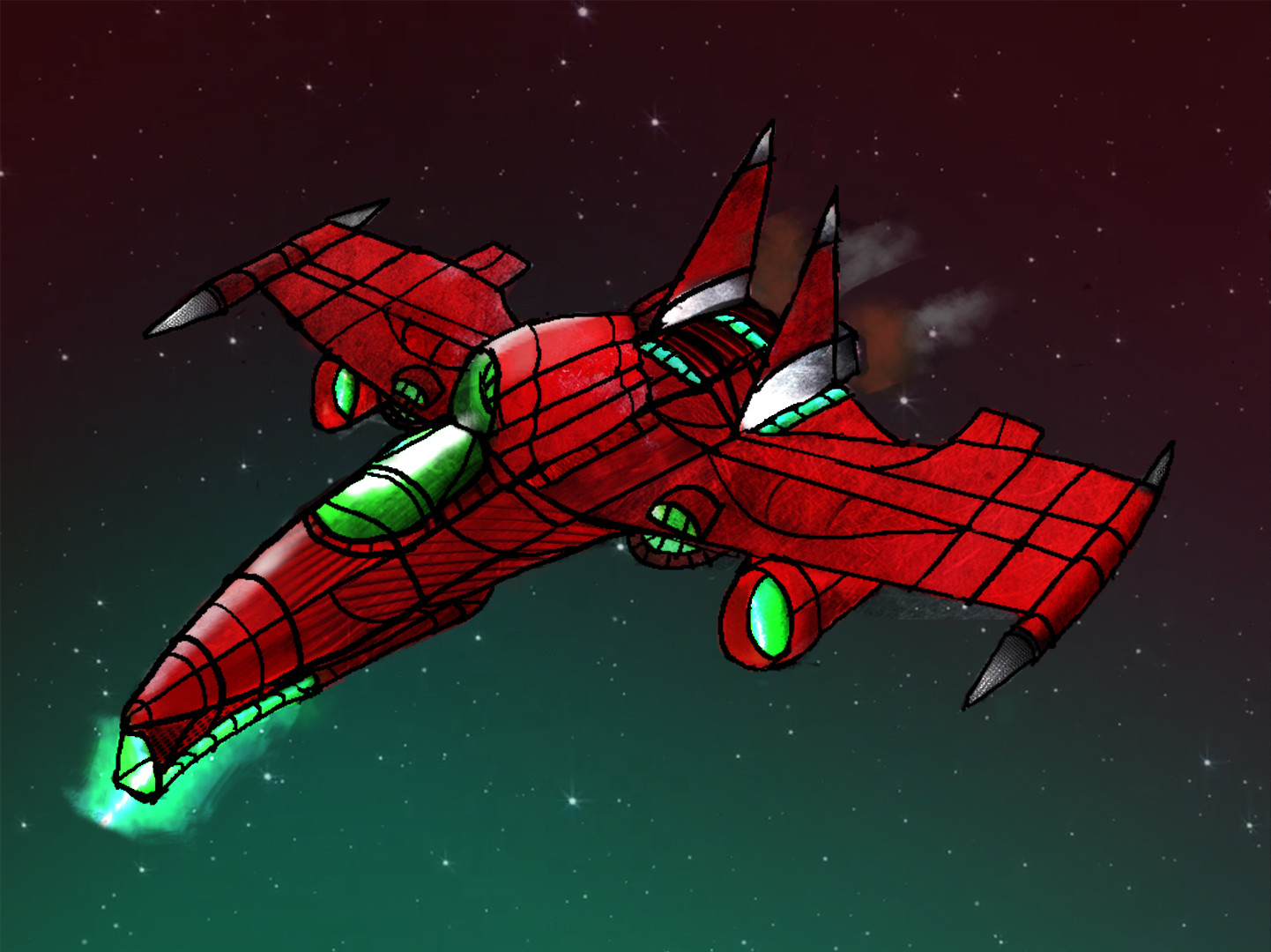 ArtStation - Jet Space Ship