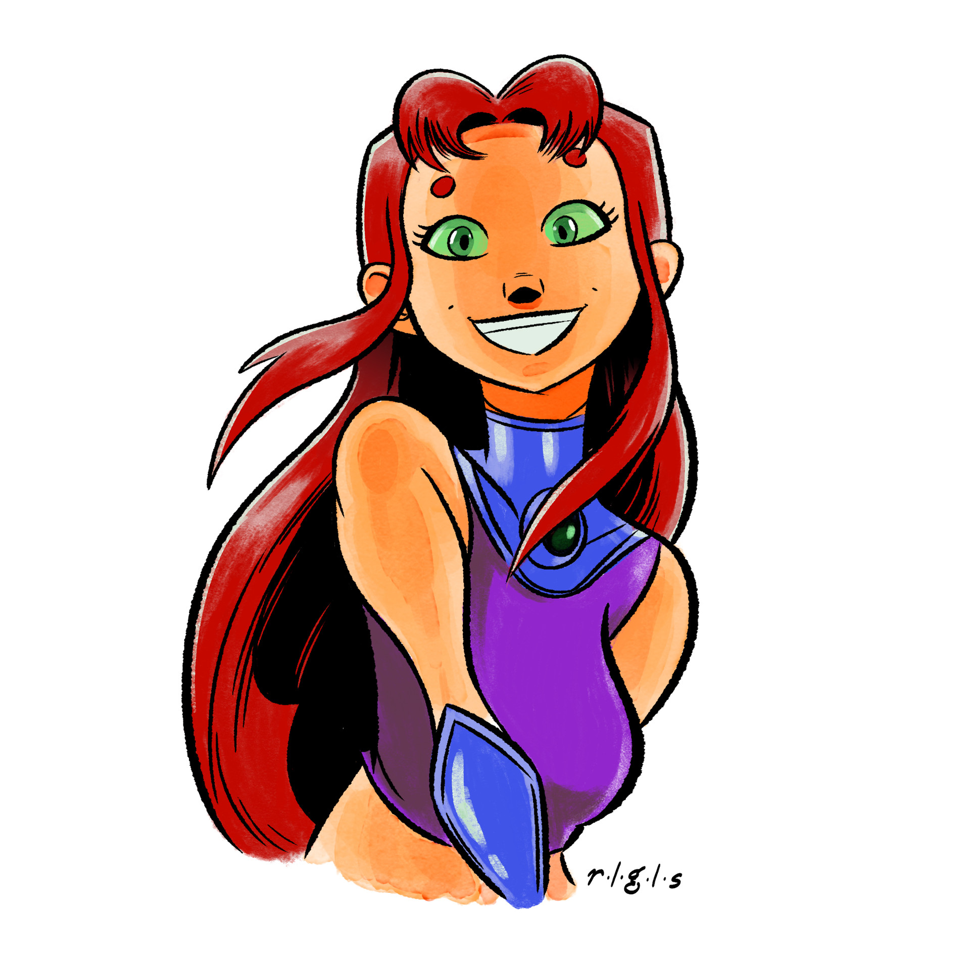 ArtStation - Starfire from Teen Titans