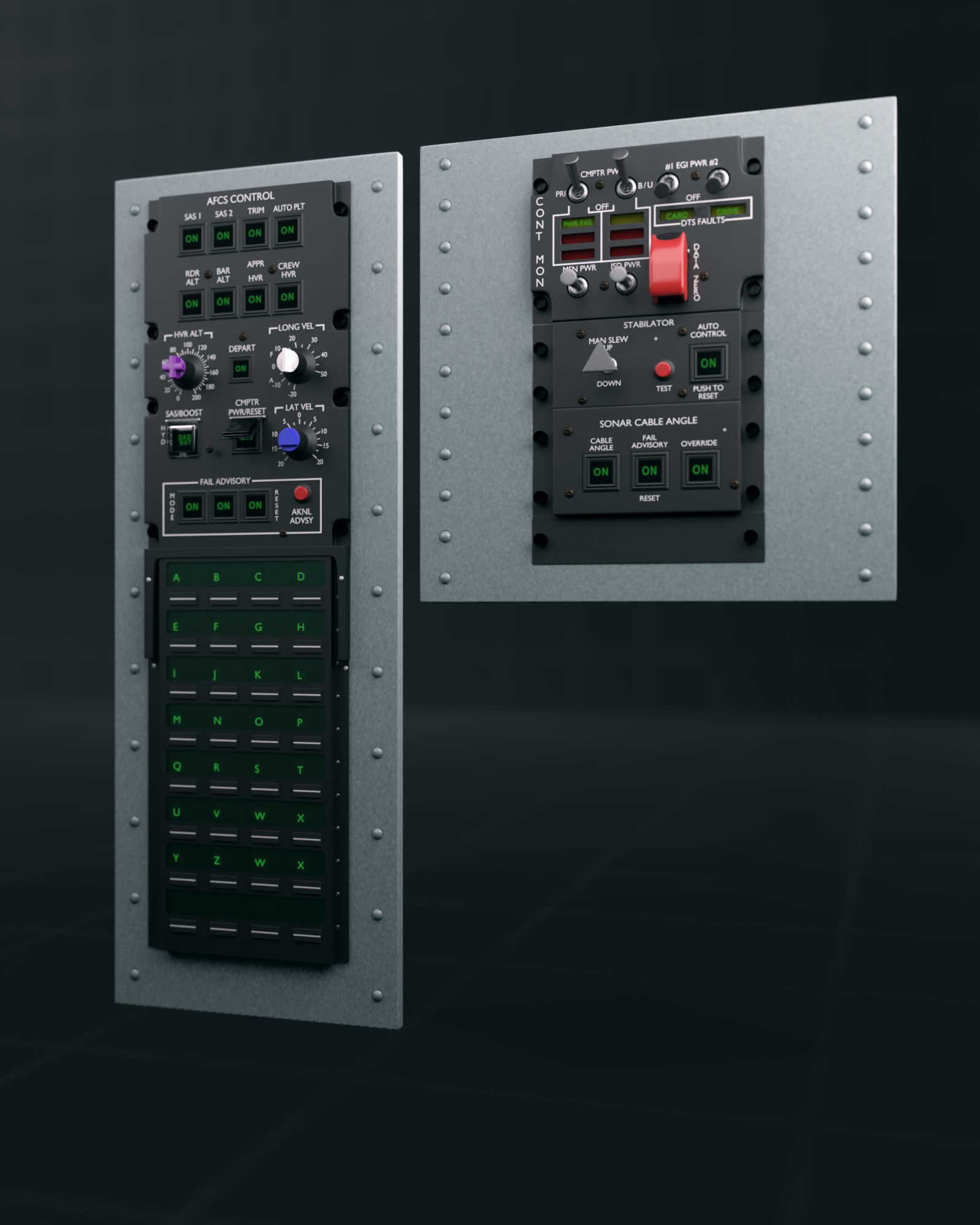 ArtStation - H-60 Control Panels