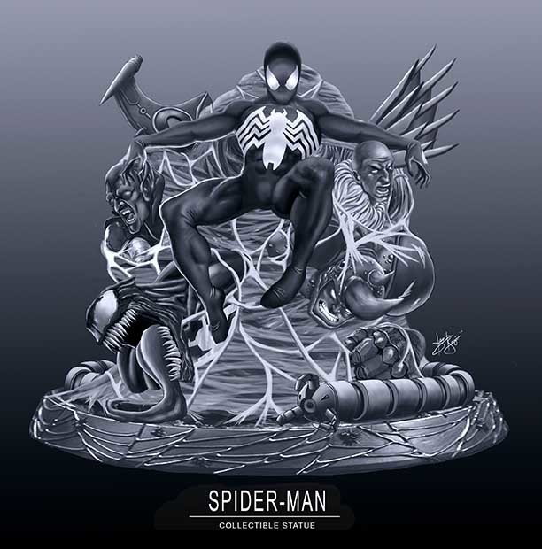 ArtStation - Spidey on Throne