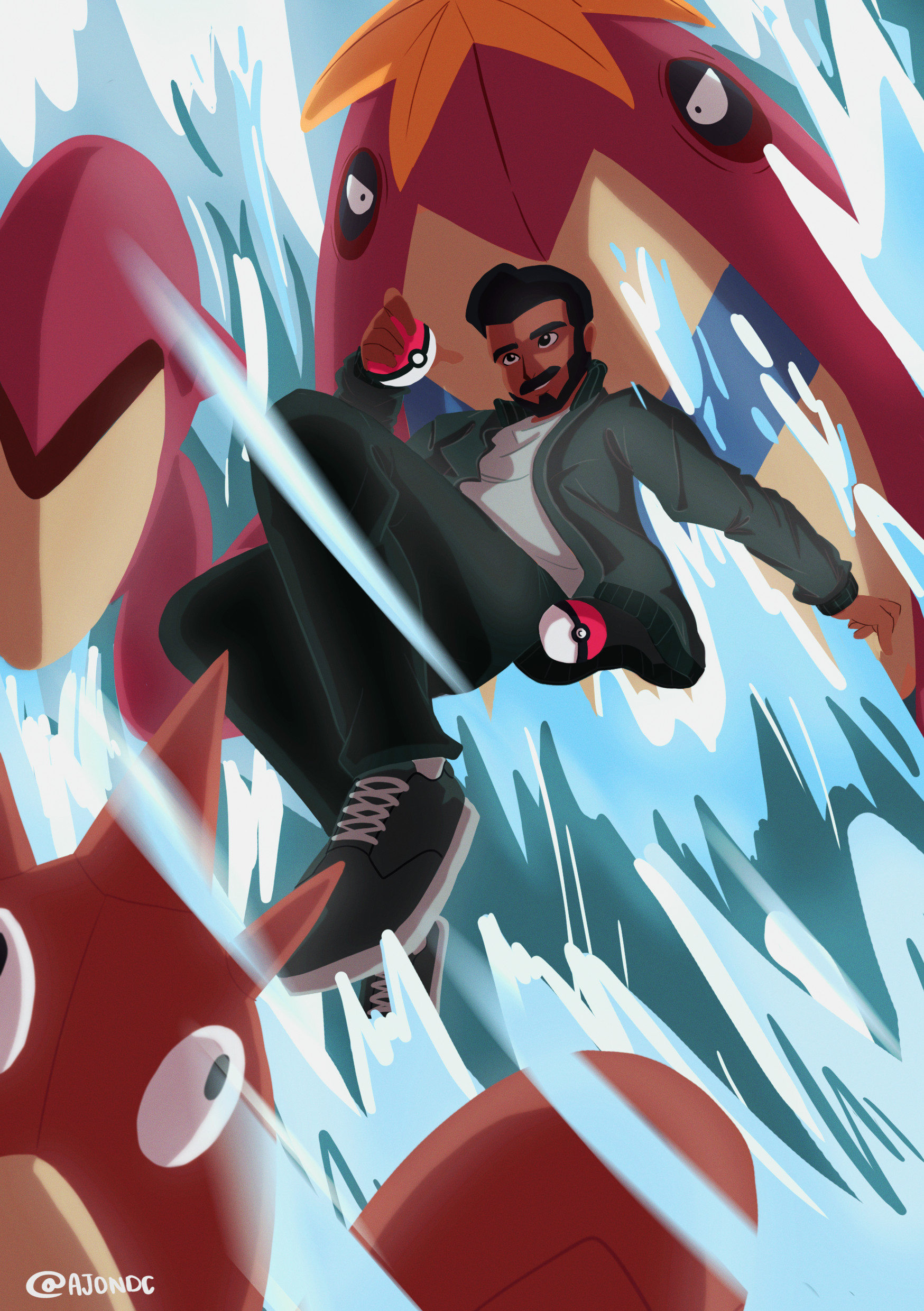 ArtStation - Pokémon Gym Leader-sona: Keanen, Andrew Jonathan Casala