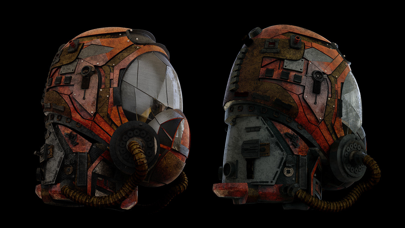We Will Be - Little project about 3d cyberpunk helmets