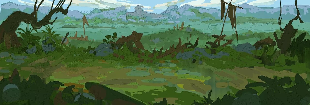 Ancient Battlefield Background