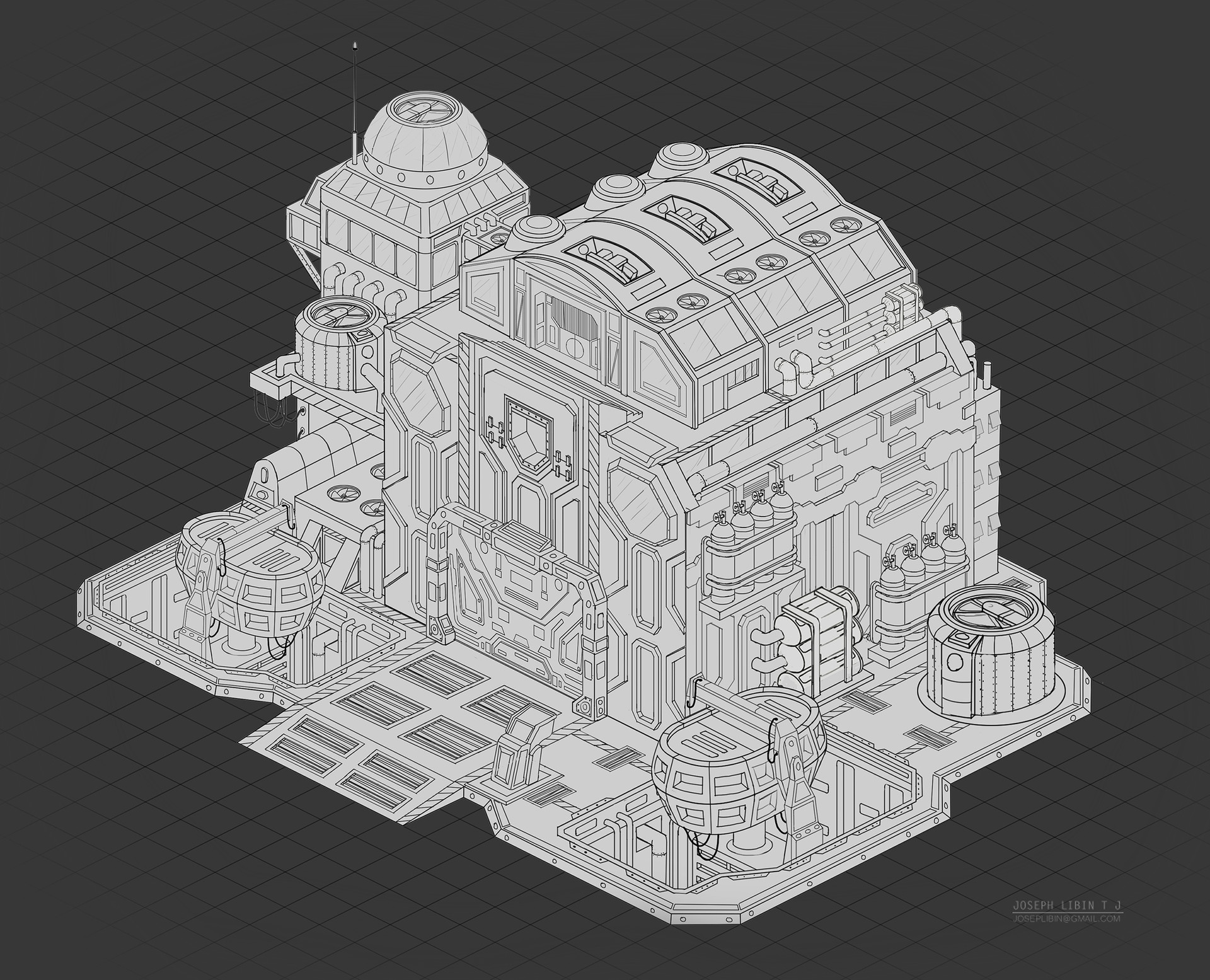 Laboratory Building Drawing