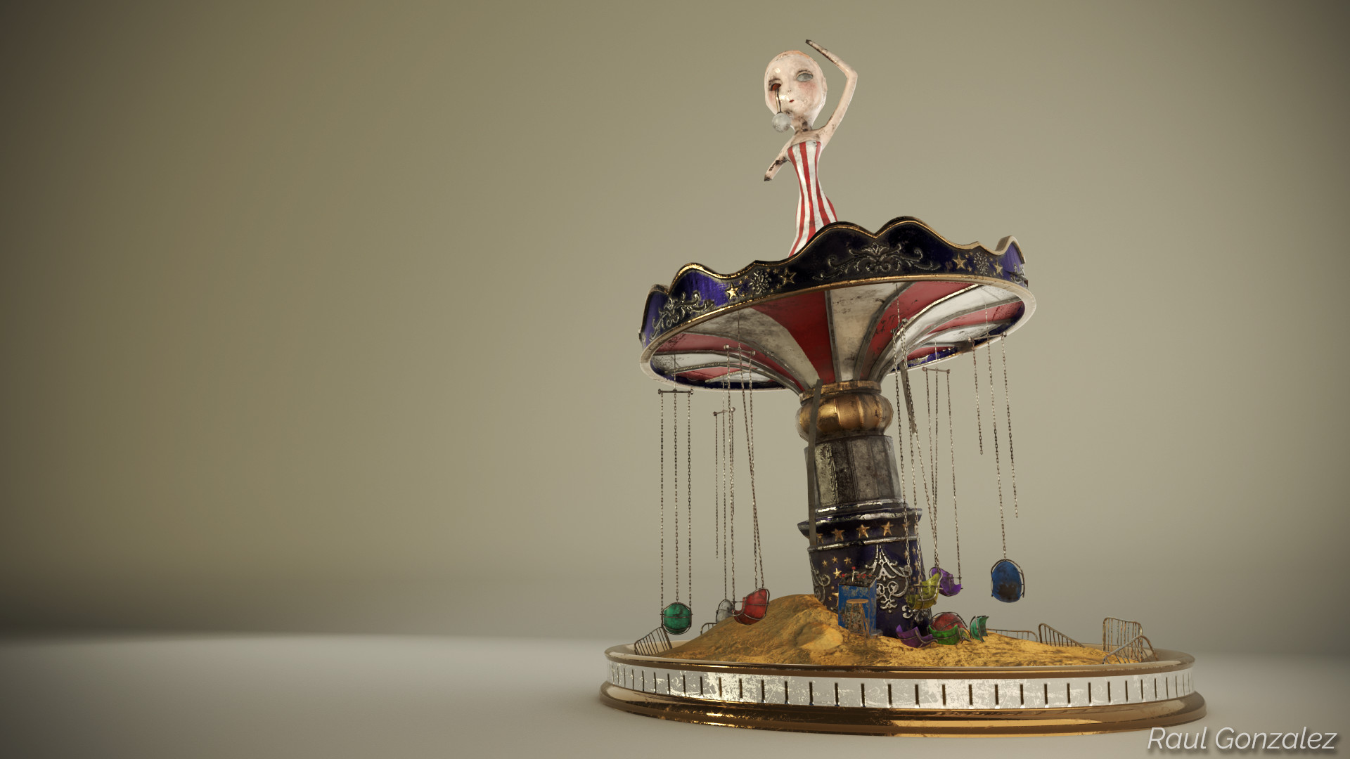 ArtStation - Swing-Ride Diorama