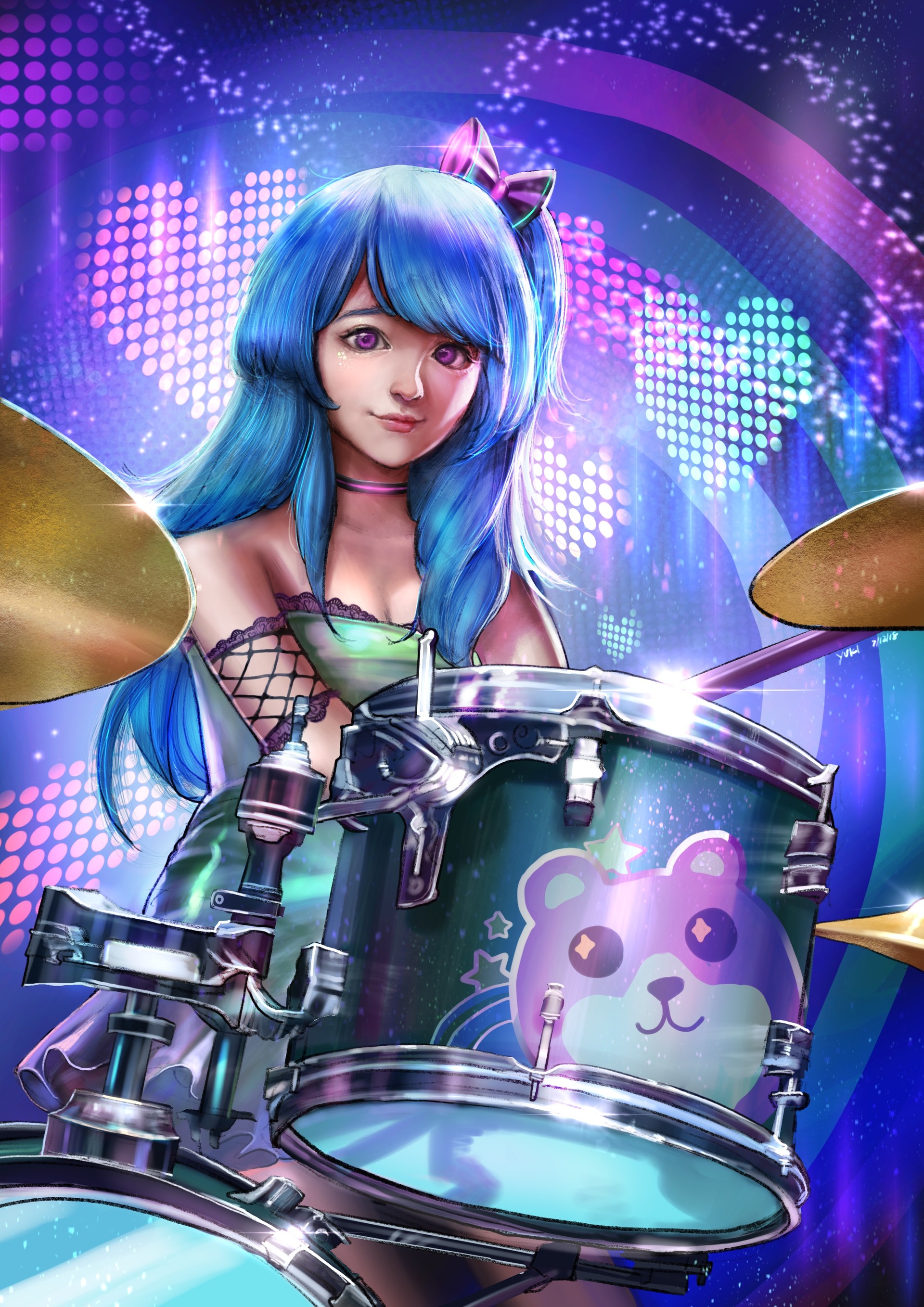 ArtStation - Cyber Rock drummer