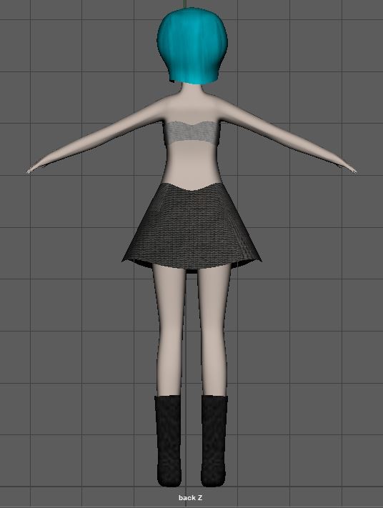 ArtStation - Character 3D Model (Back View)