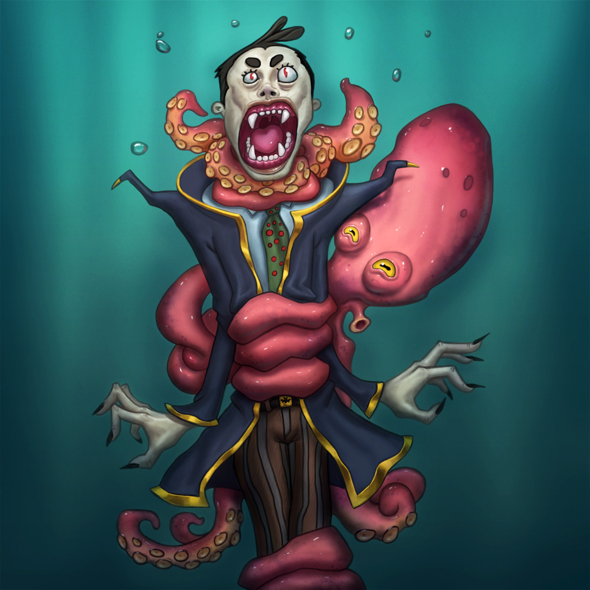 ArtStation - Vampire VS Octopus