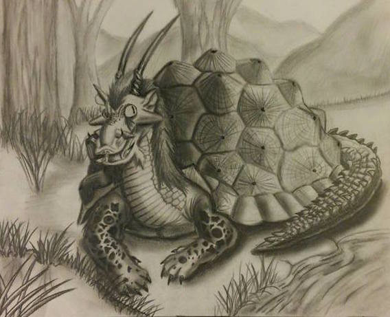 ArtStation - There Rests a Dragon Turtle