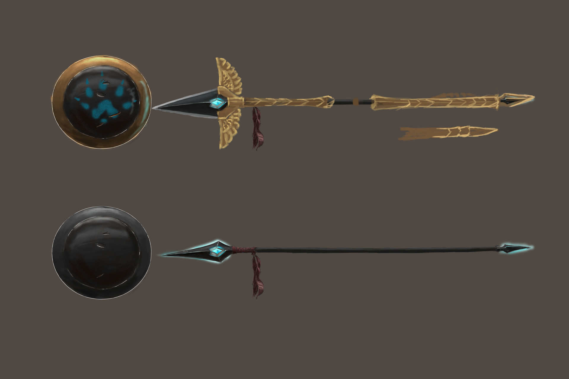 ArtStation - Fantasy Hoplite Weapons