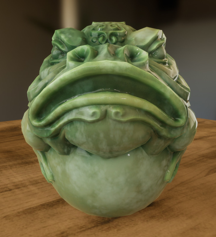Alice Girard-Ségaud - Jade Toad (Substance Painter sampler creation)