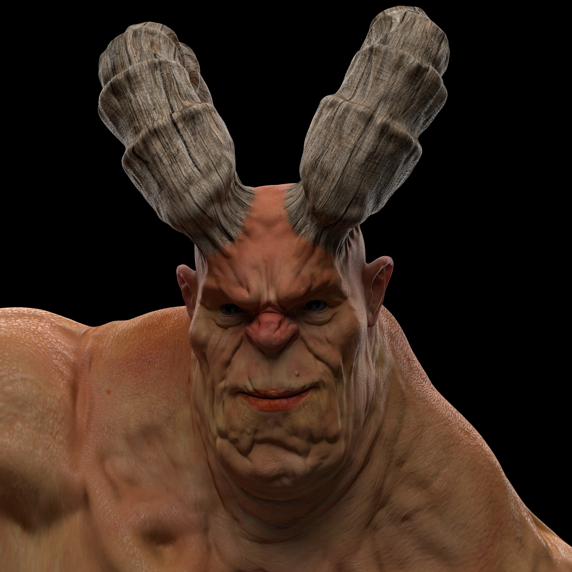 ArtStation - The ogre chef - W.I.P part2 (Texturing and testing new pose)