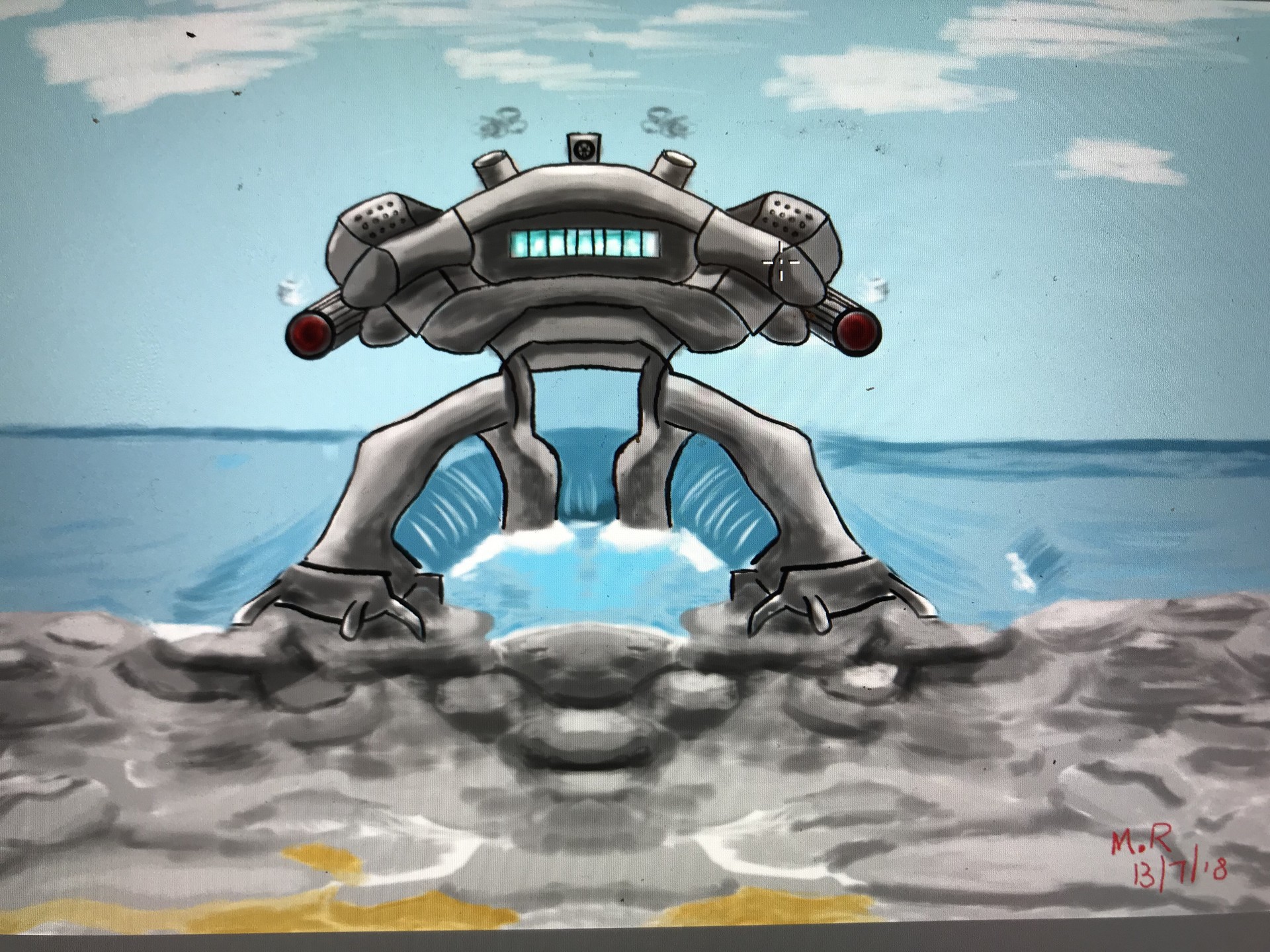 ArtStation - Attack robot landing