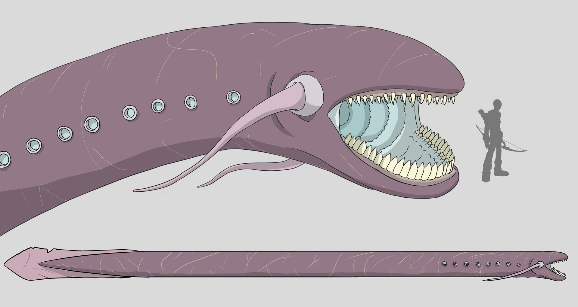 how to draw ice worms