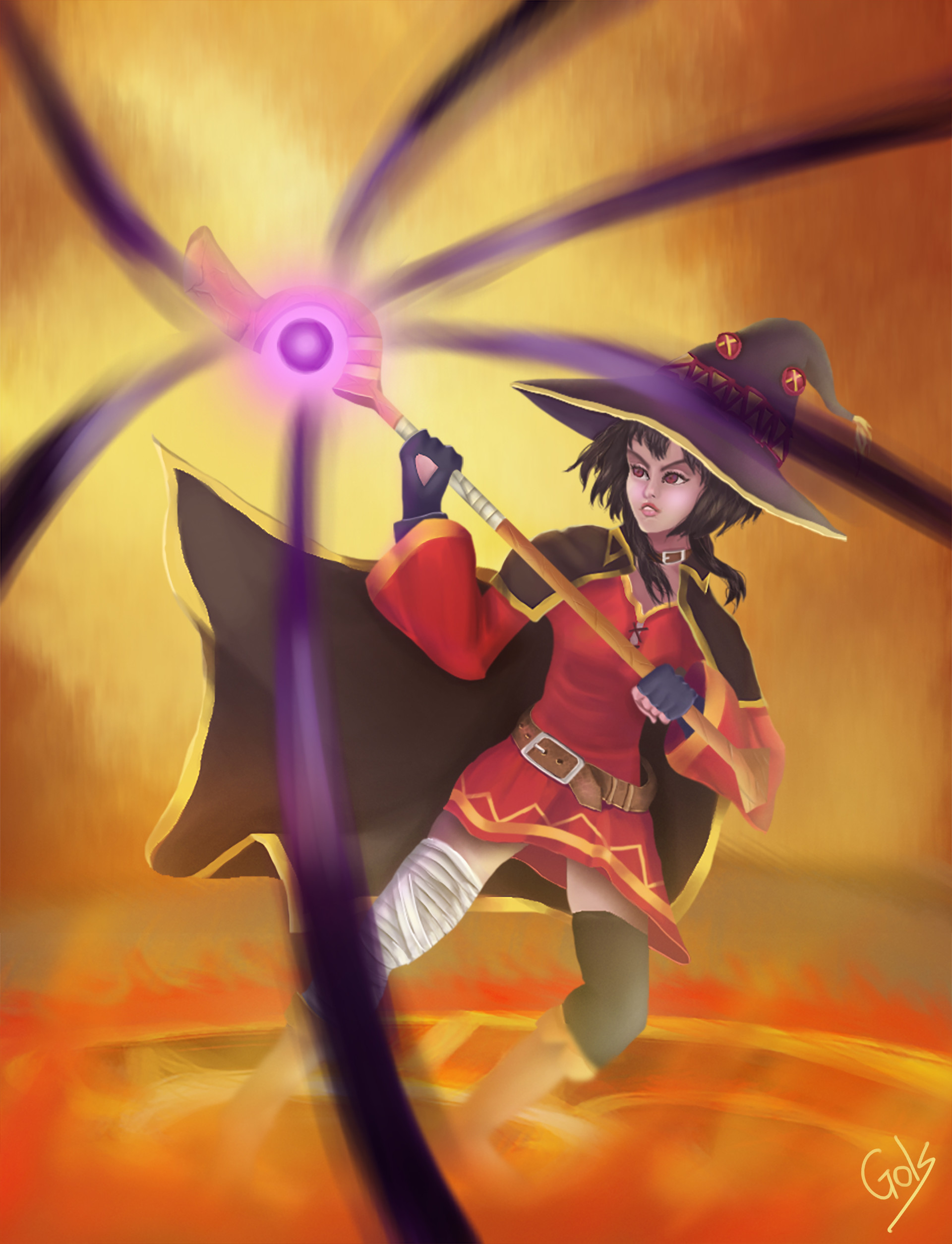 ArtStation - Megumin Explooooosion! Fanart