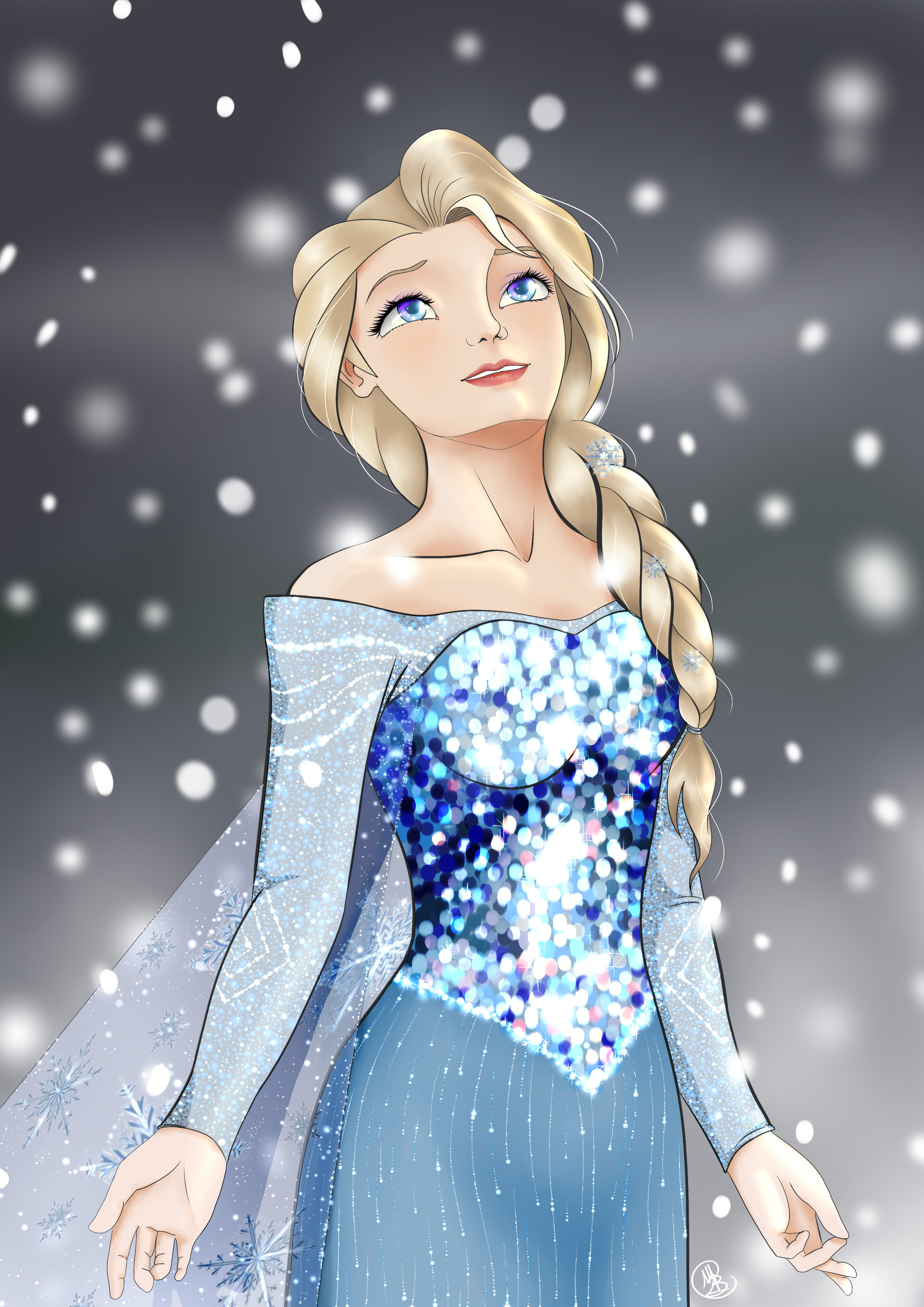 ArtStation - Elsa the Snow Queen