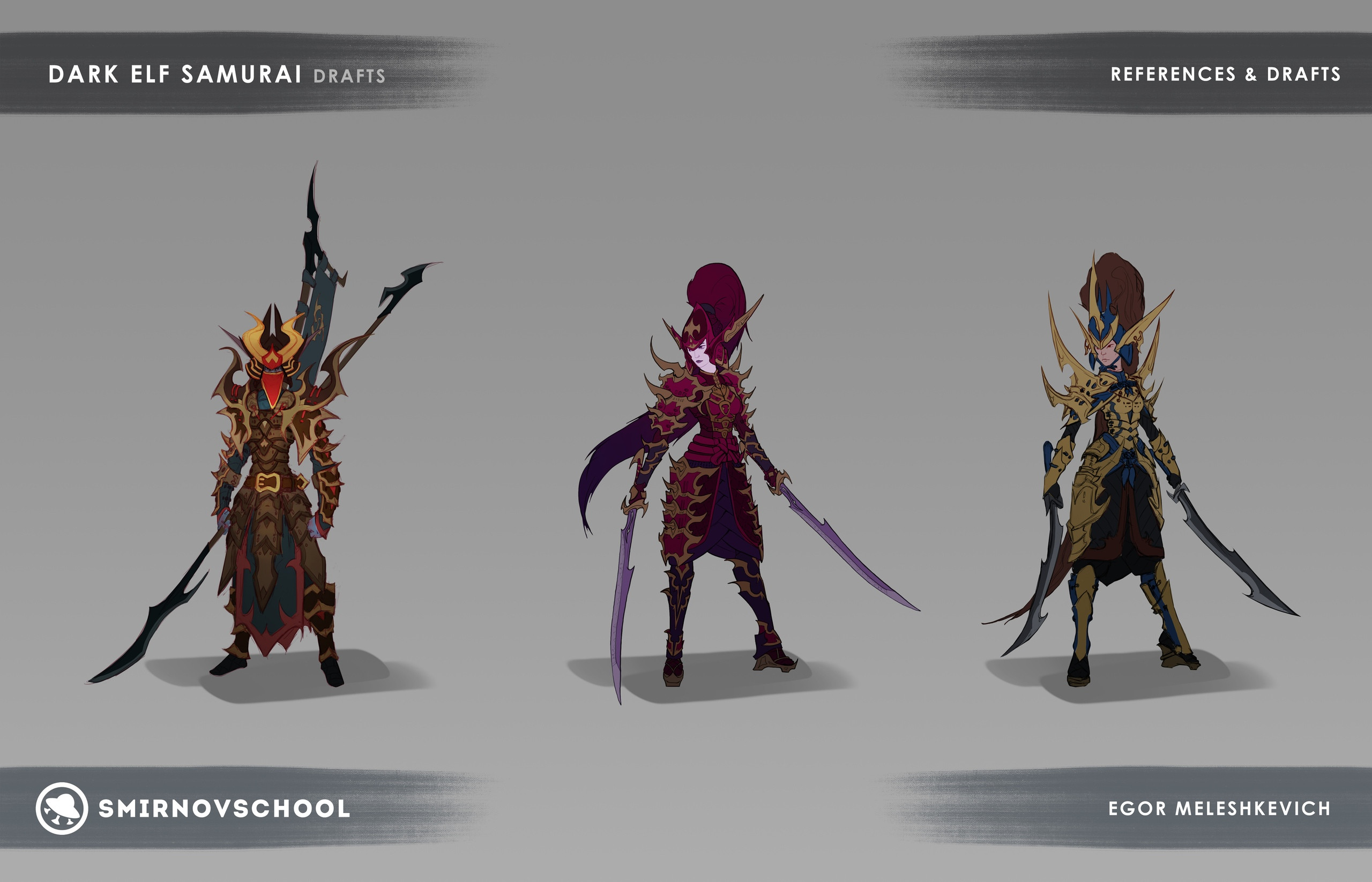 SMIRNOV SCHOOL - Dark Elf Samurai
