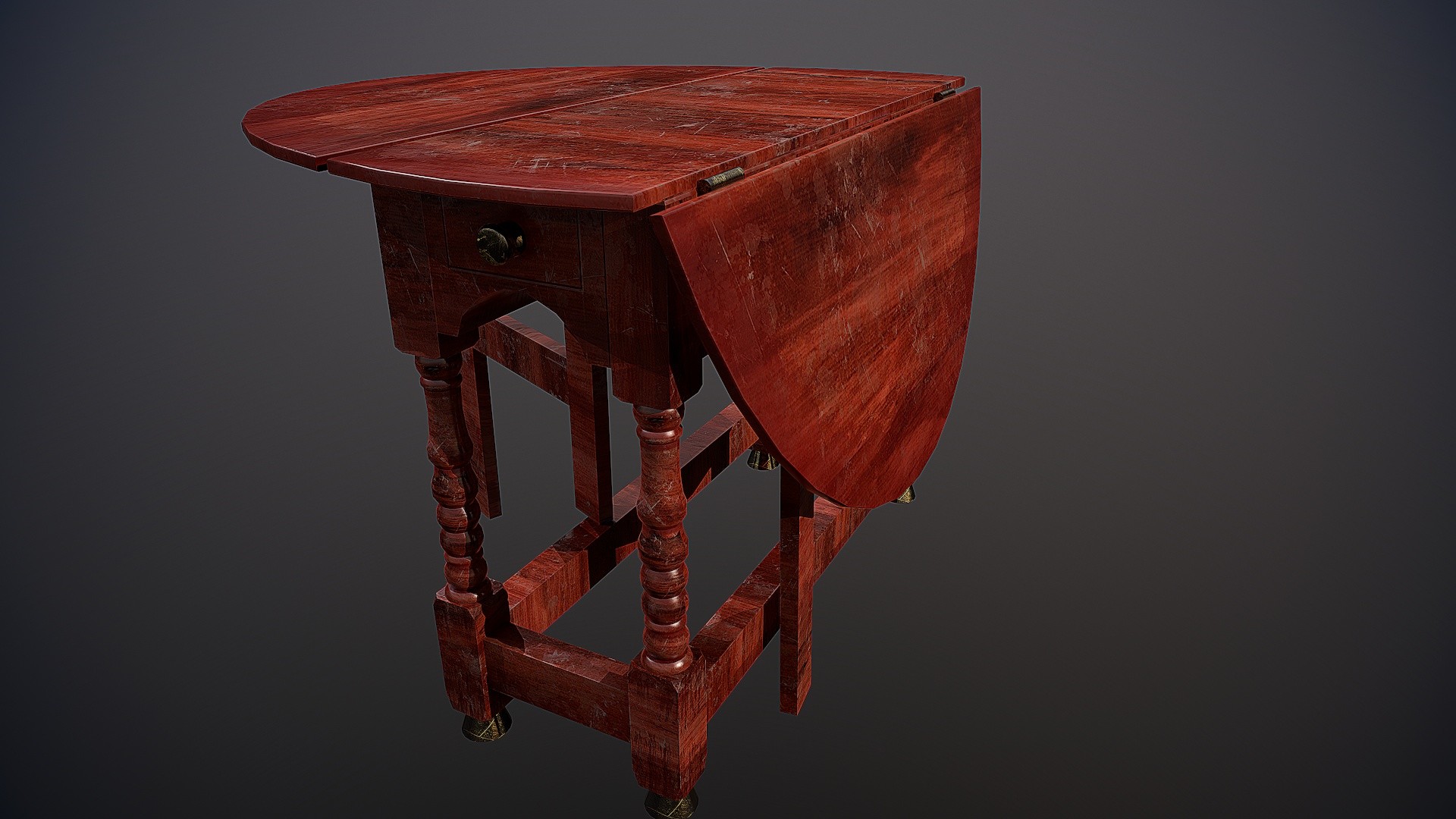ArtStation - Gate leg Table