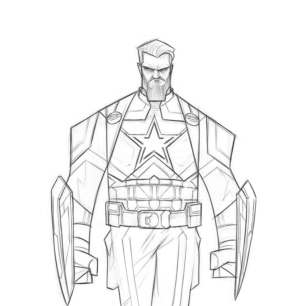 steve rogers coloring pages