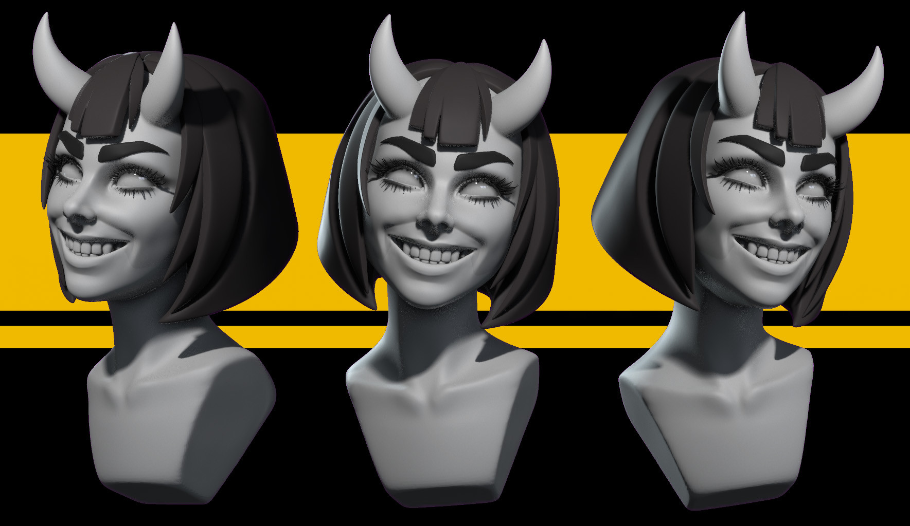 ArtStation - Smiling Devil WIP