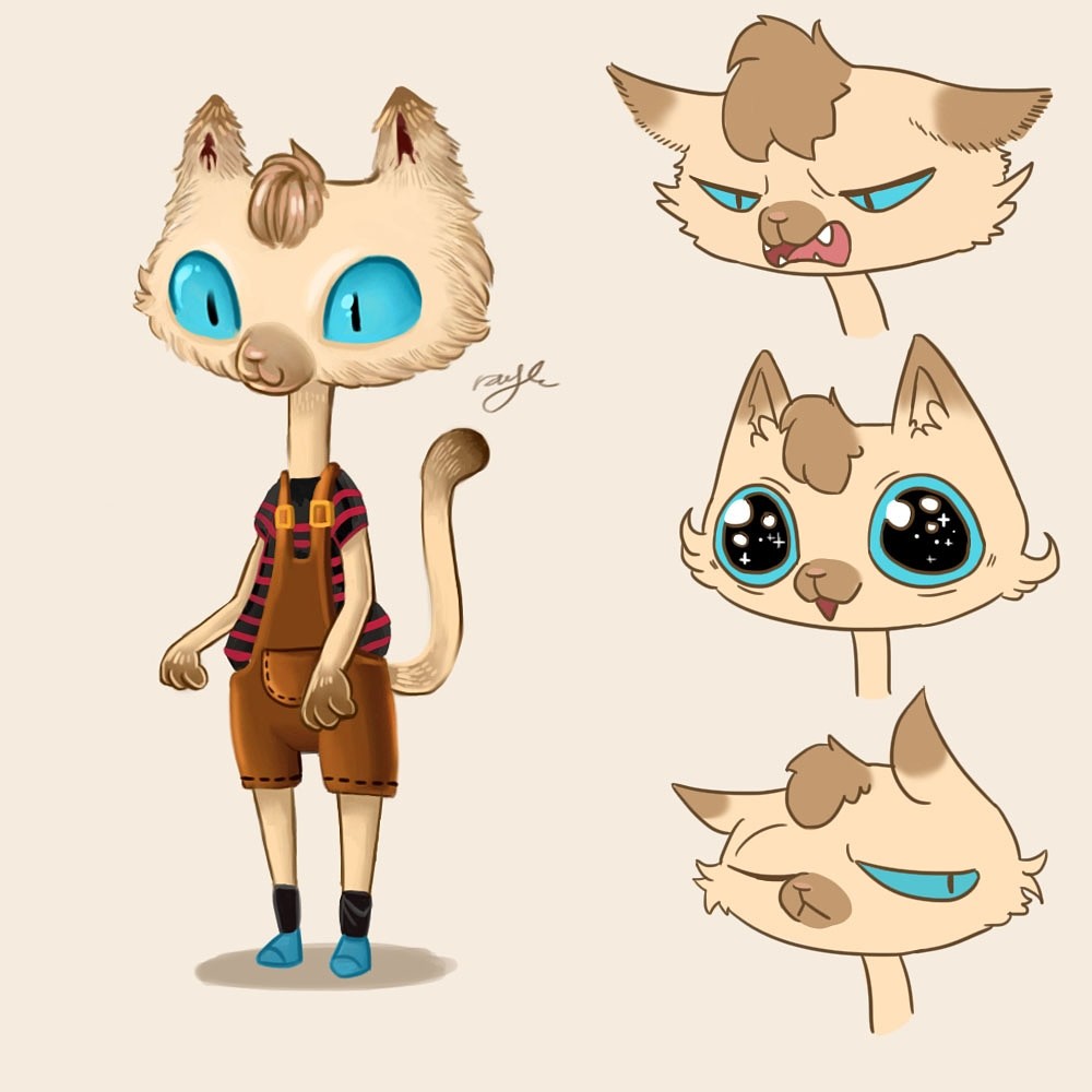 ArtStation - Cat character disgn