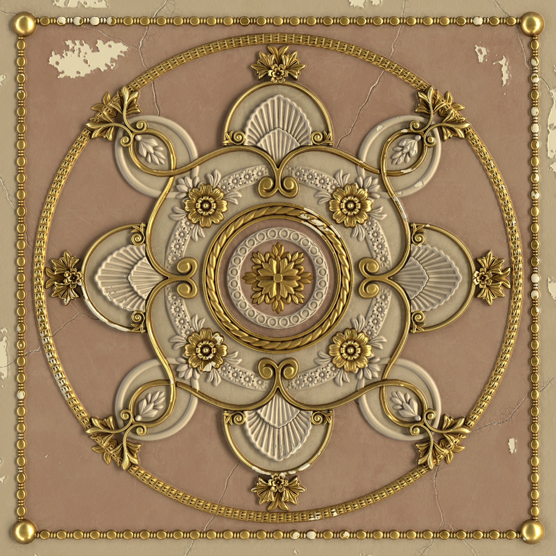 ArtStation - Gilded panel