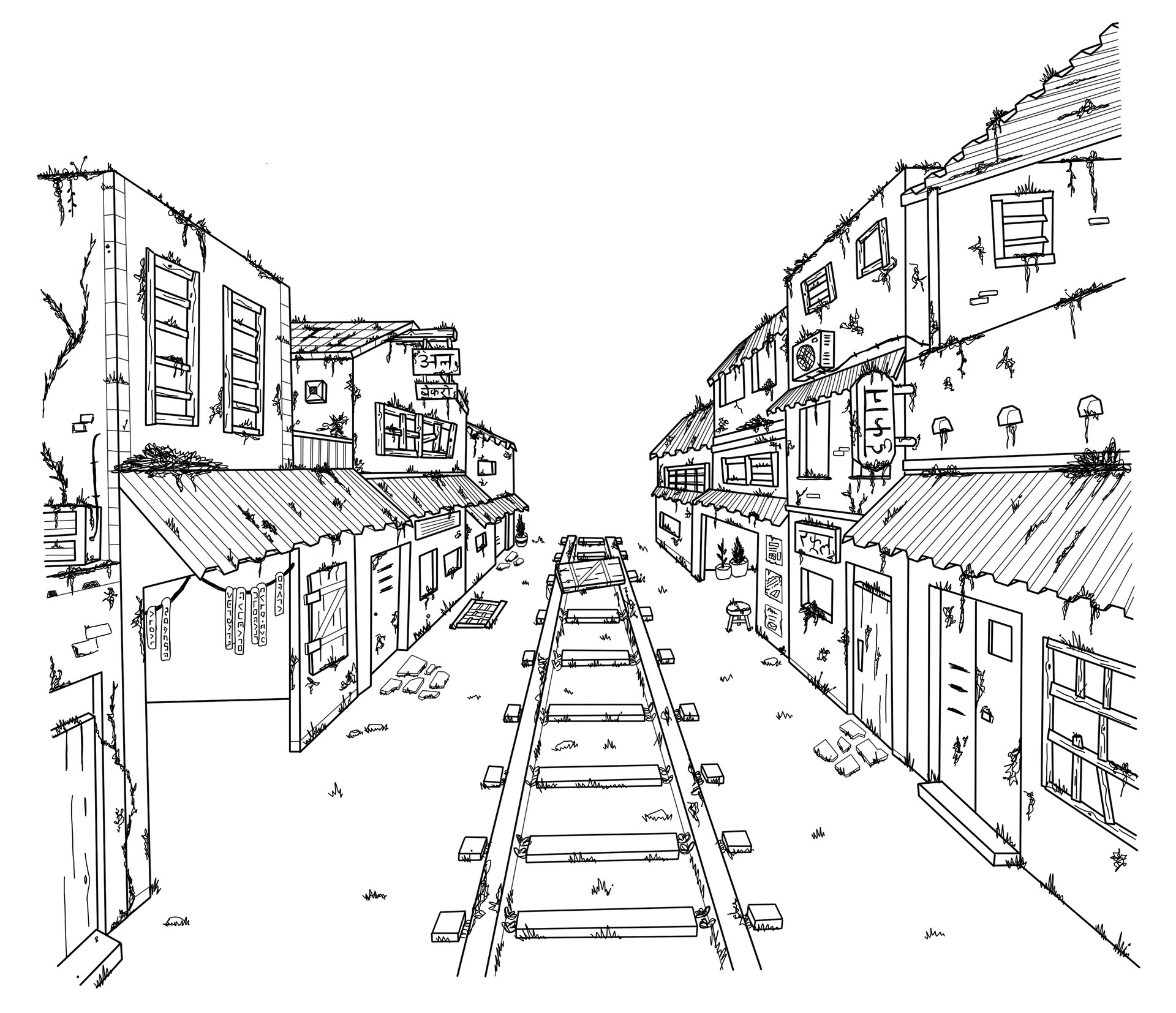 Megan Evans - Street Scene Concept Art