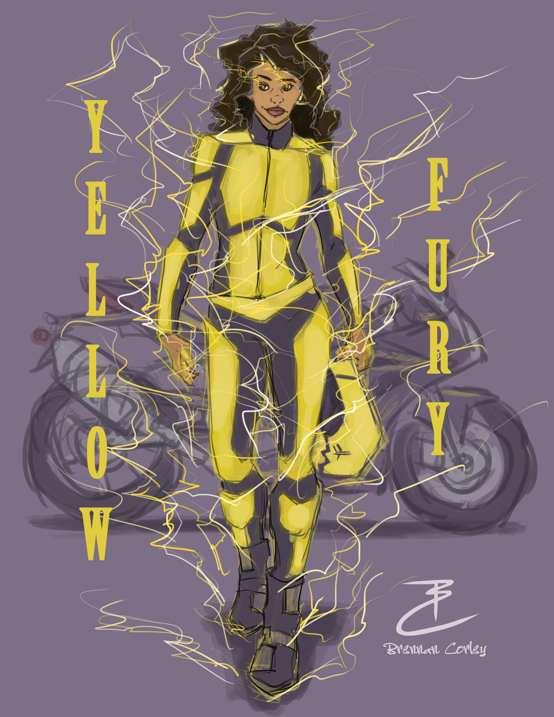 BCoo Art - Yellow Fury