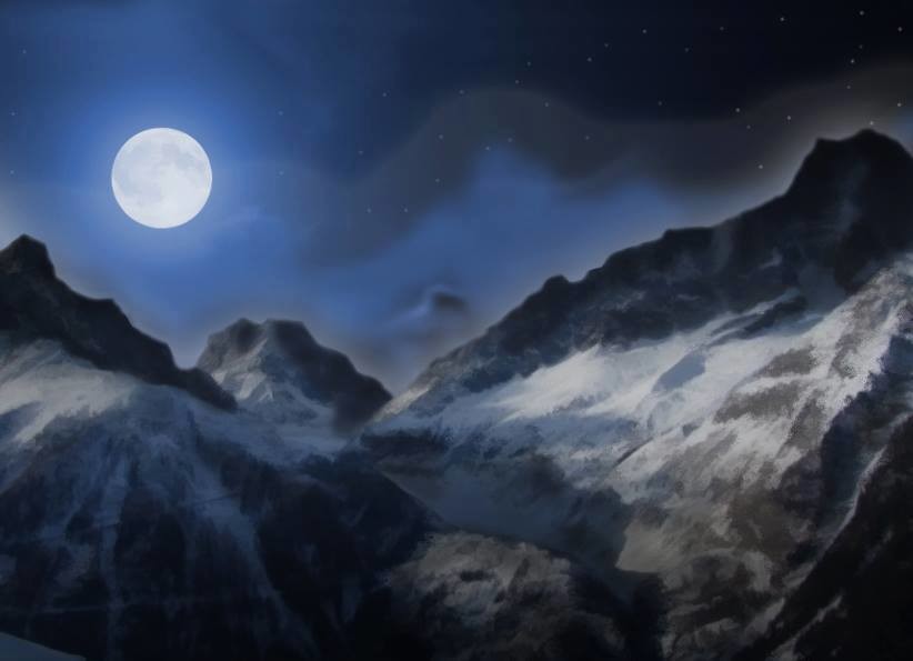 ArtStation - Moon lit