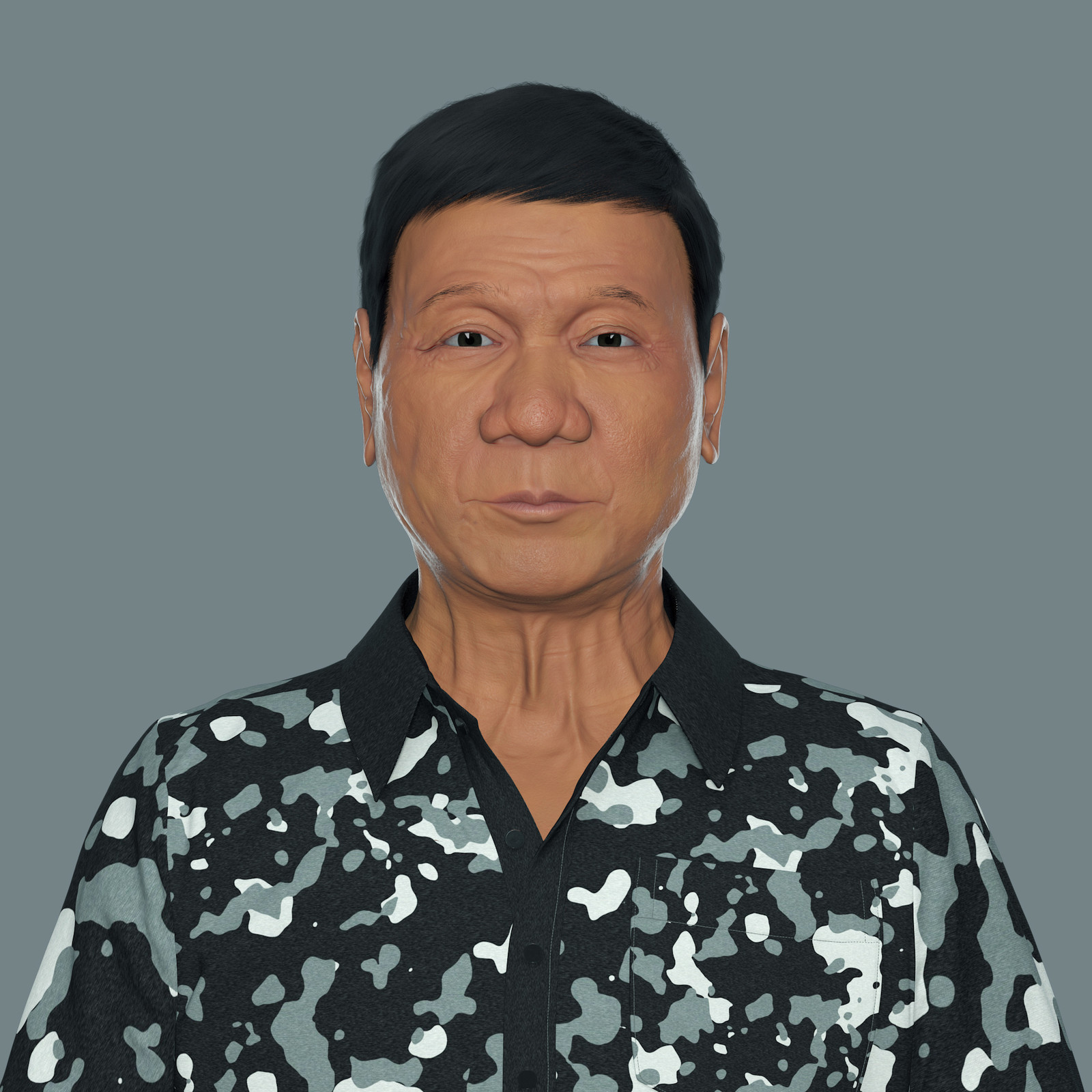 Kristian Granada - 3D Portrait President Duterte