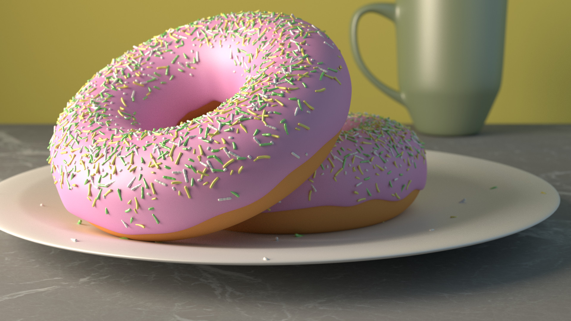 ArtStation - Donuts and coffee