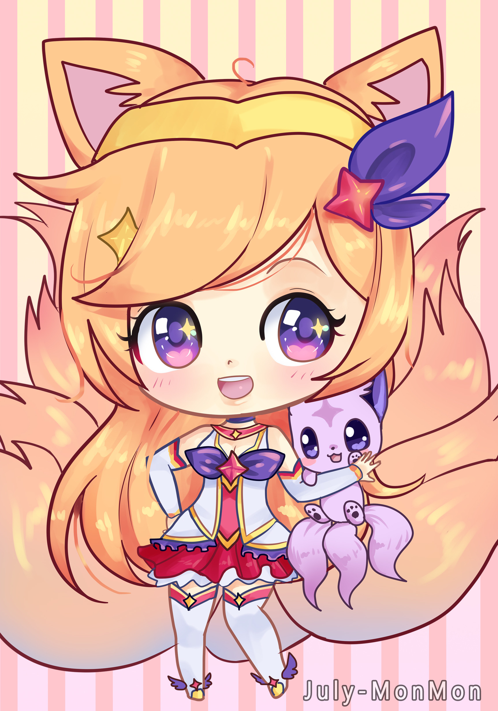 ArtStation - Ahri -chibi-